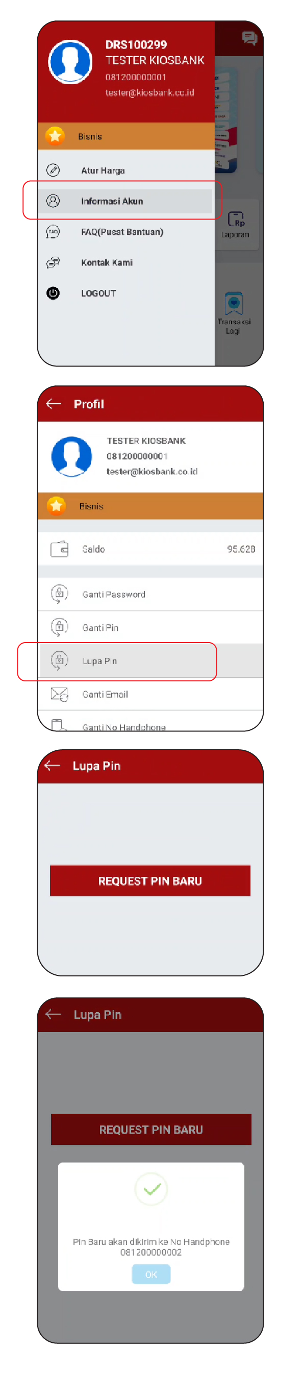 Informasi Penggunaan PIN Transaksi di Aplikasi Kiosbank Android